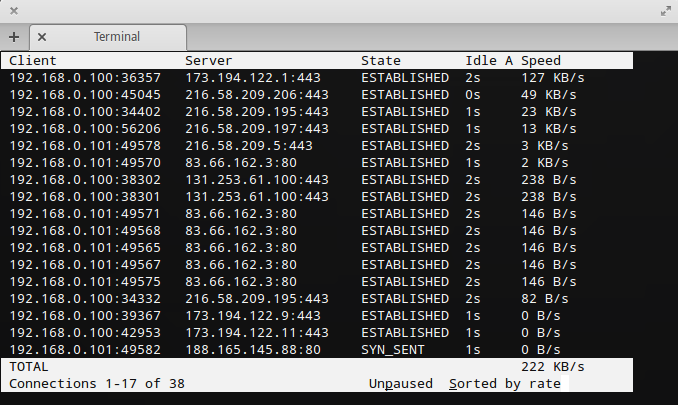 ibrahimuçar: Tcptrack aracı ile network bağlantılarını dinlemek.