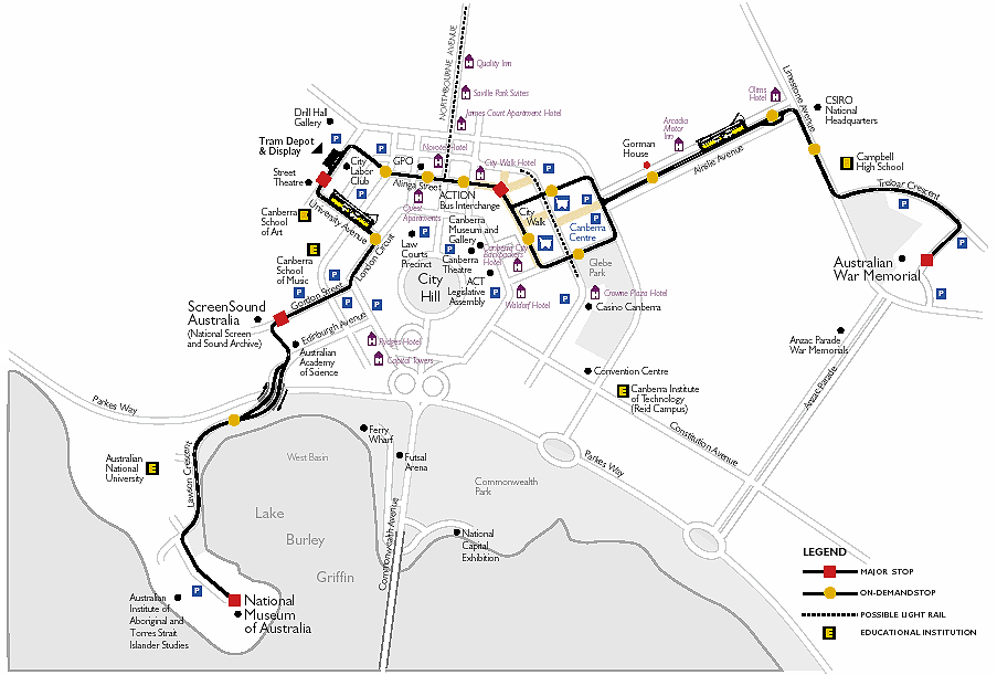 ACT Light Rail: Routes for Light Rail