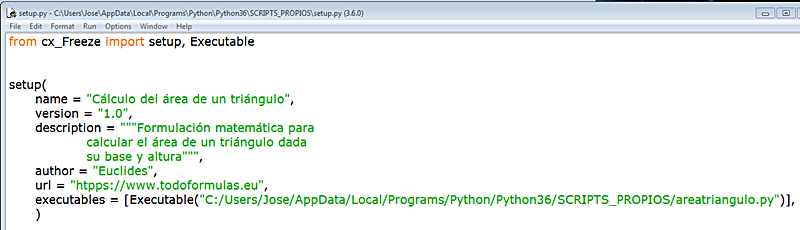 APRENDER A PROGRAMAR CON PYTHON: EJECUTABLES O DISTRIBUIBLES DE MÓDULOS ...