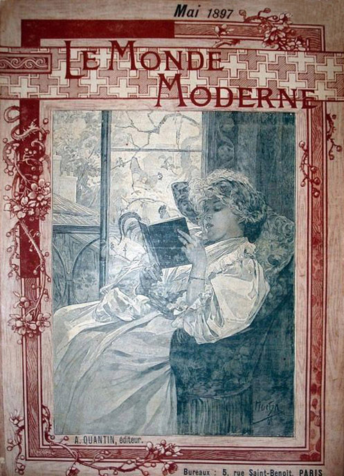 VINTAGE BLOG: Alfons Mucha - Le Monde Moderne 1897