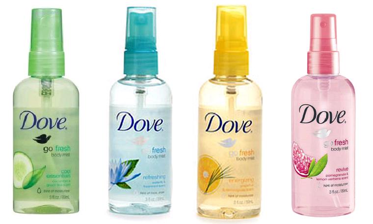 Duda Prestes: Body Splash Dove go Fresh