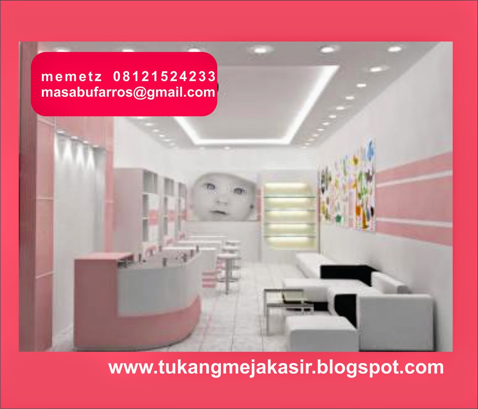 interior design & specialist meja kasir: baby shop design, toko baju ...
