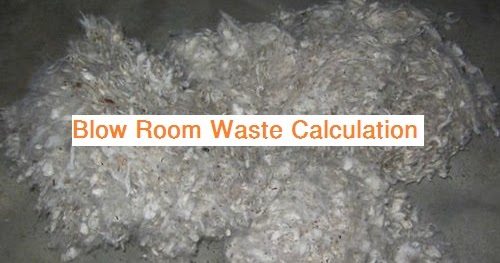 Waste Calculation in Blow Room - Ahli Desain Tekstil