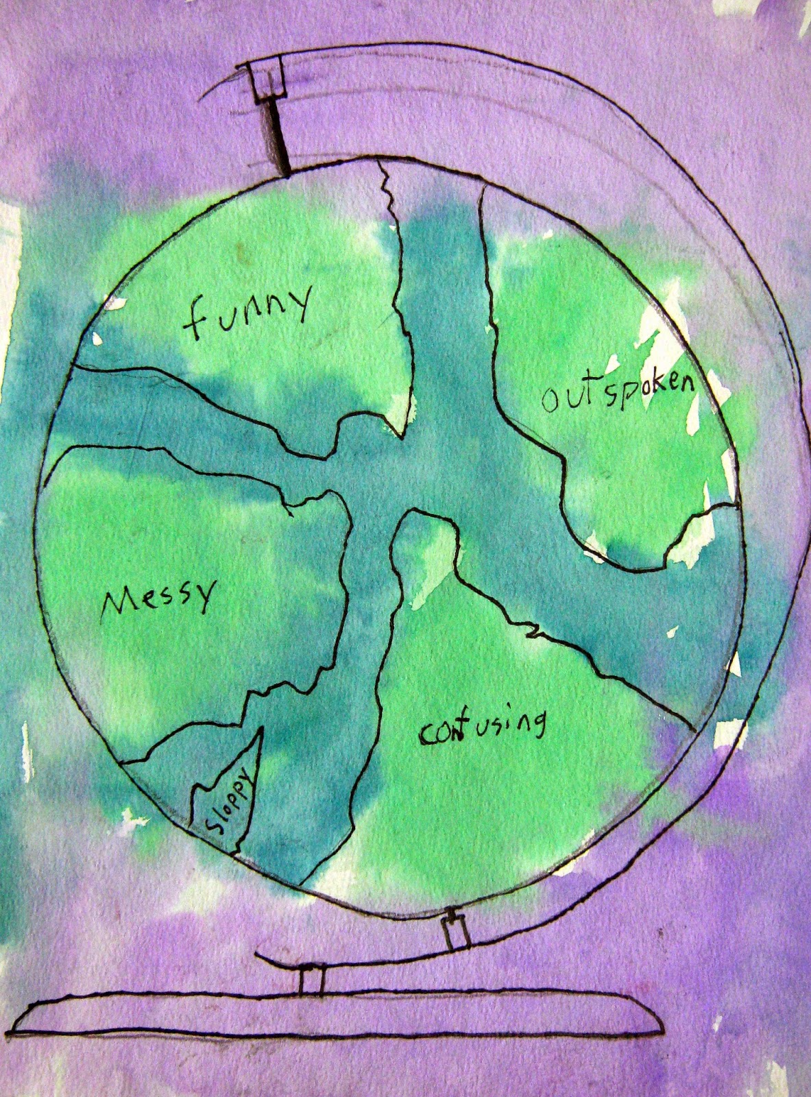 Art in the Middle...school: Descriptive Self Portraits