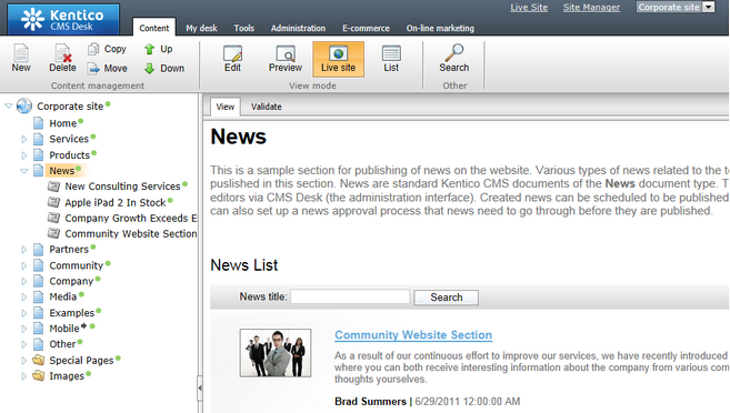 Kentico Tutorials Visual Inheritance Configuring In Kentico