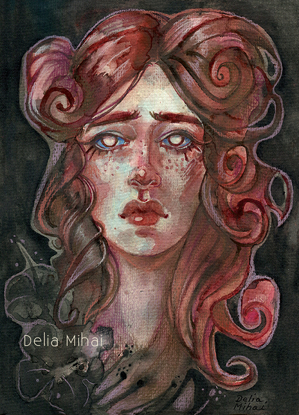 Delira s Artwork Blind Stare Watercolor Delira s Artwork Blind Stare Watercolor