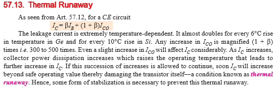 BJT-Thermal Runaway