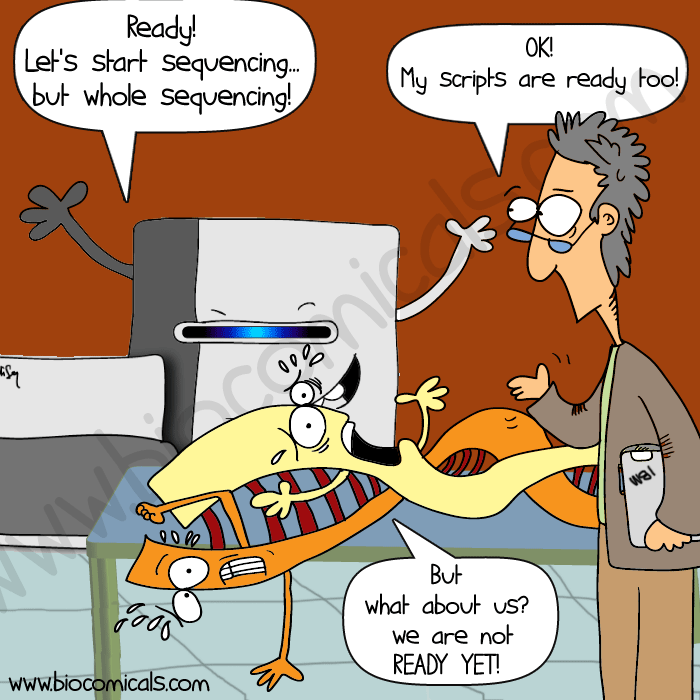 Dna Sequencing Cartoon