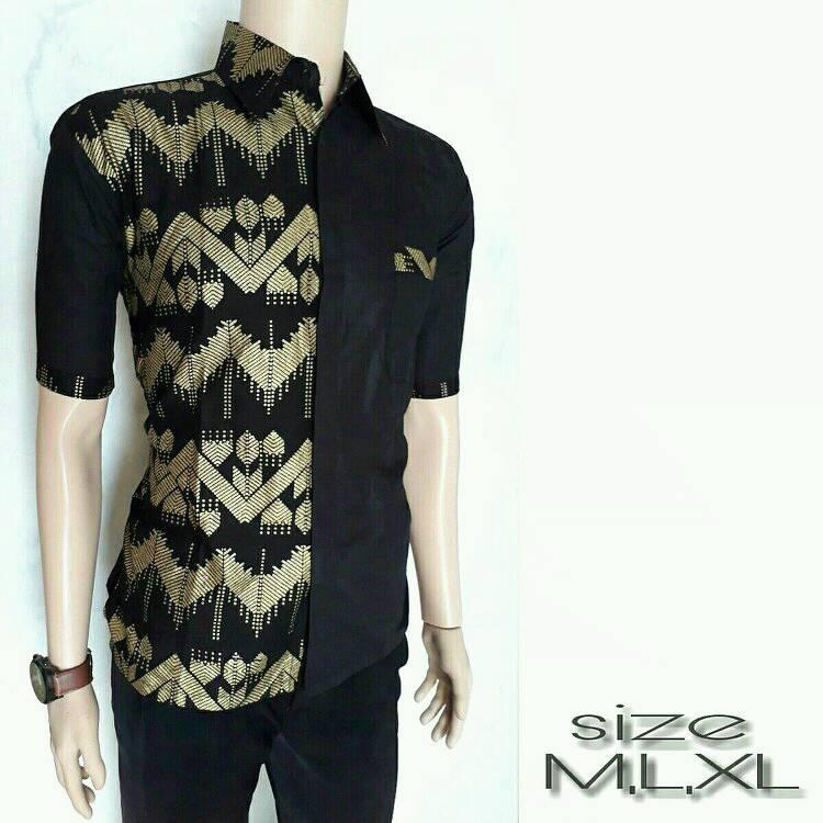 20+ Model Baju Batik Pria Kombinasi Terbaru | Mesin Jahit
