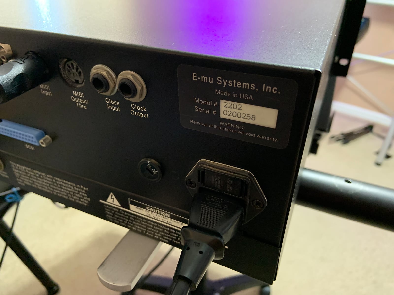 MATRIXSYNTH: Emu Emax Rack SN 0200258