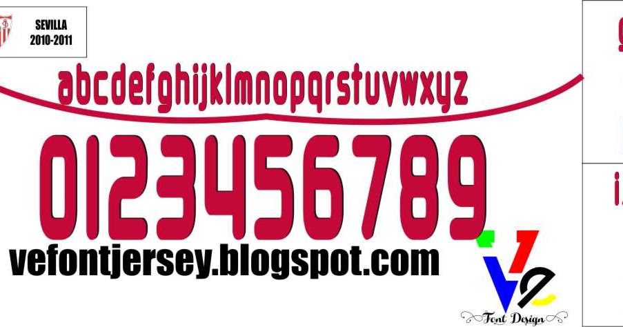 FONT SEVILLA 2010-2011 ~ font football and design