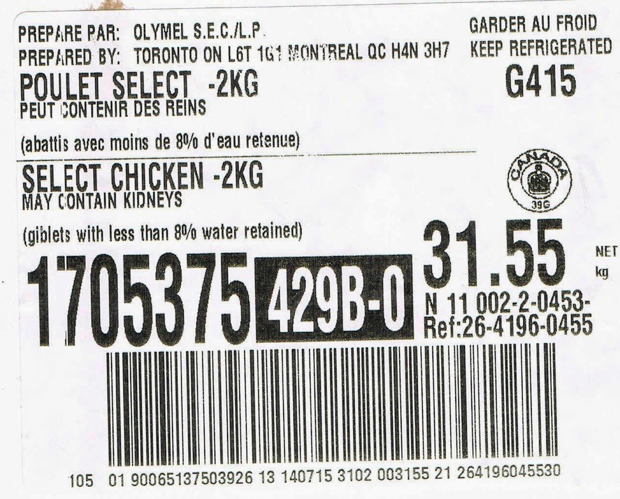 Small Flock Poultry Farmers of Canada: Canadian Cheap Chicken