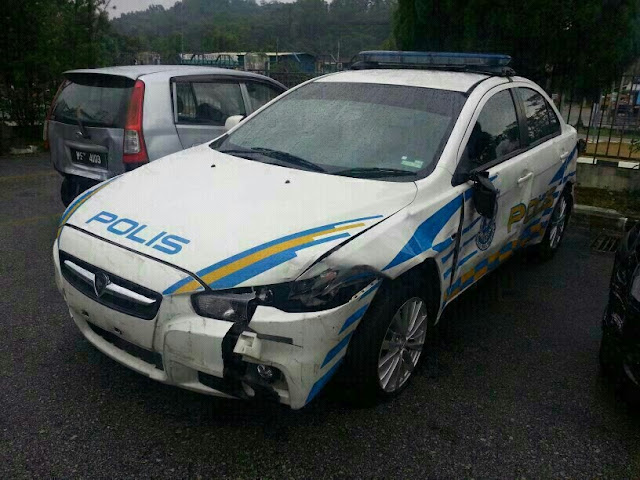 Kereta polis dilanggar ahli Geng 36