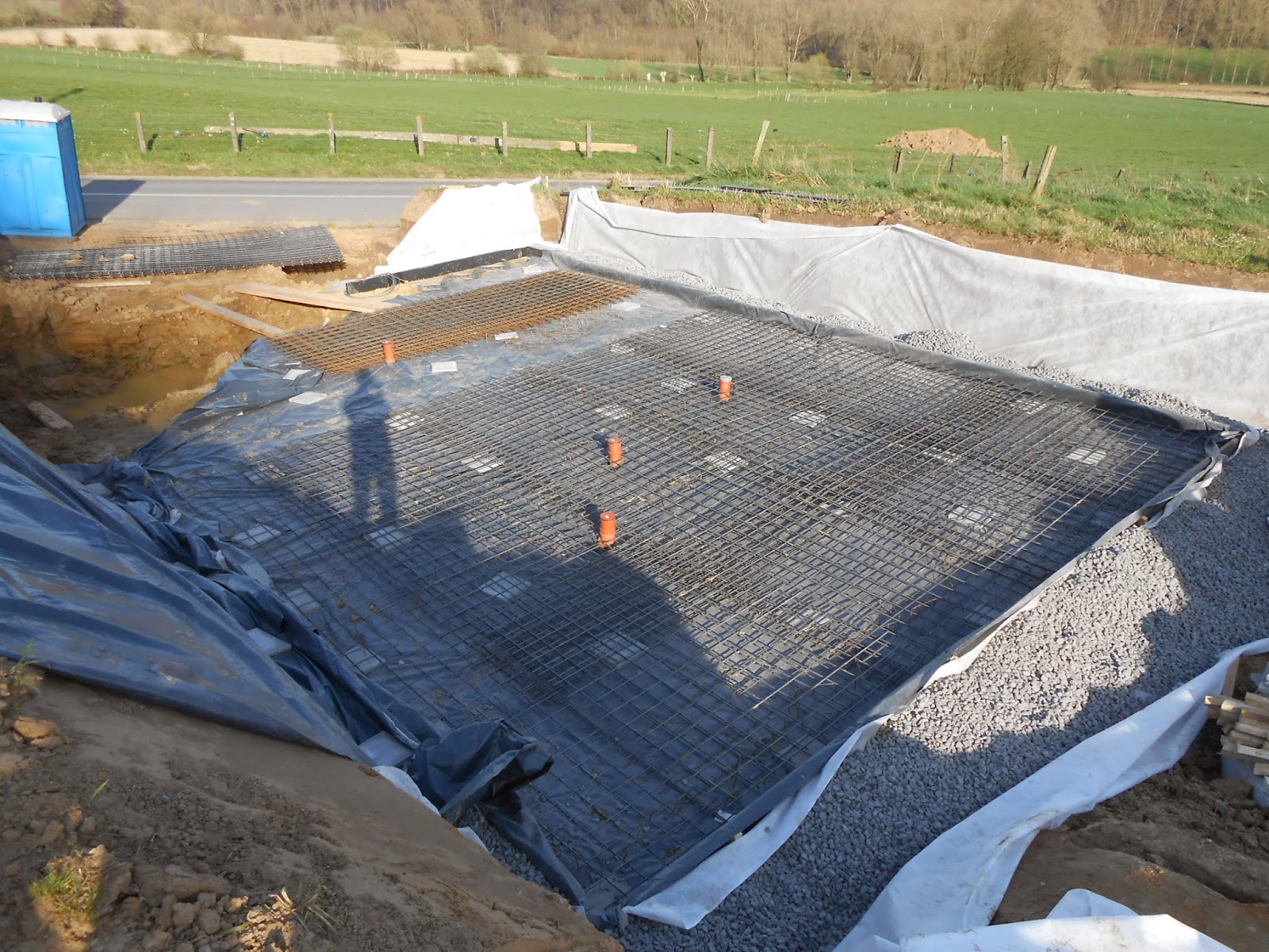 Notre maison: Début du radier