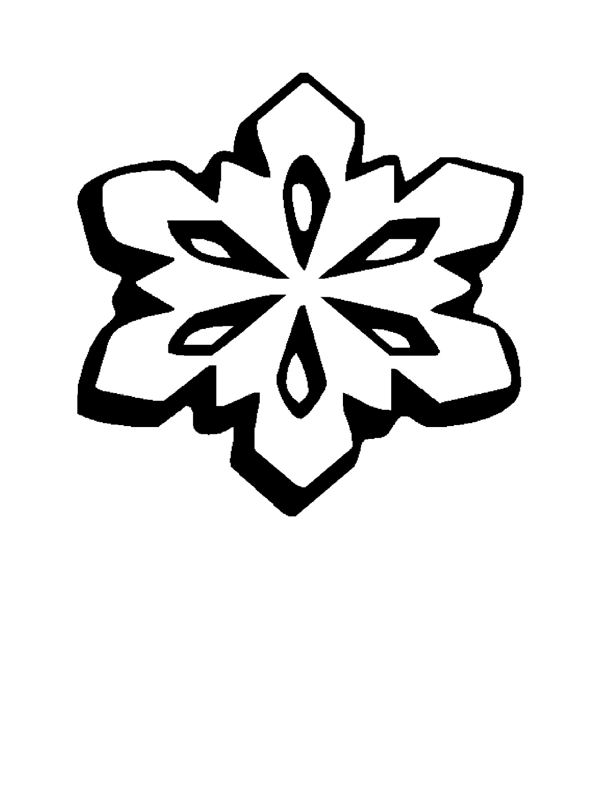 Modele cu FULGI de colorat - decupat - 69 :: Fise de lucru - gradinita ...