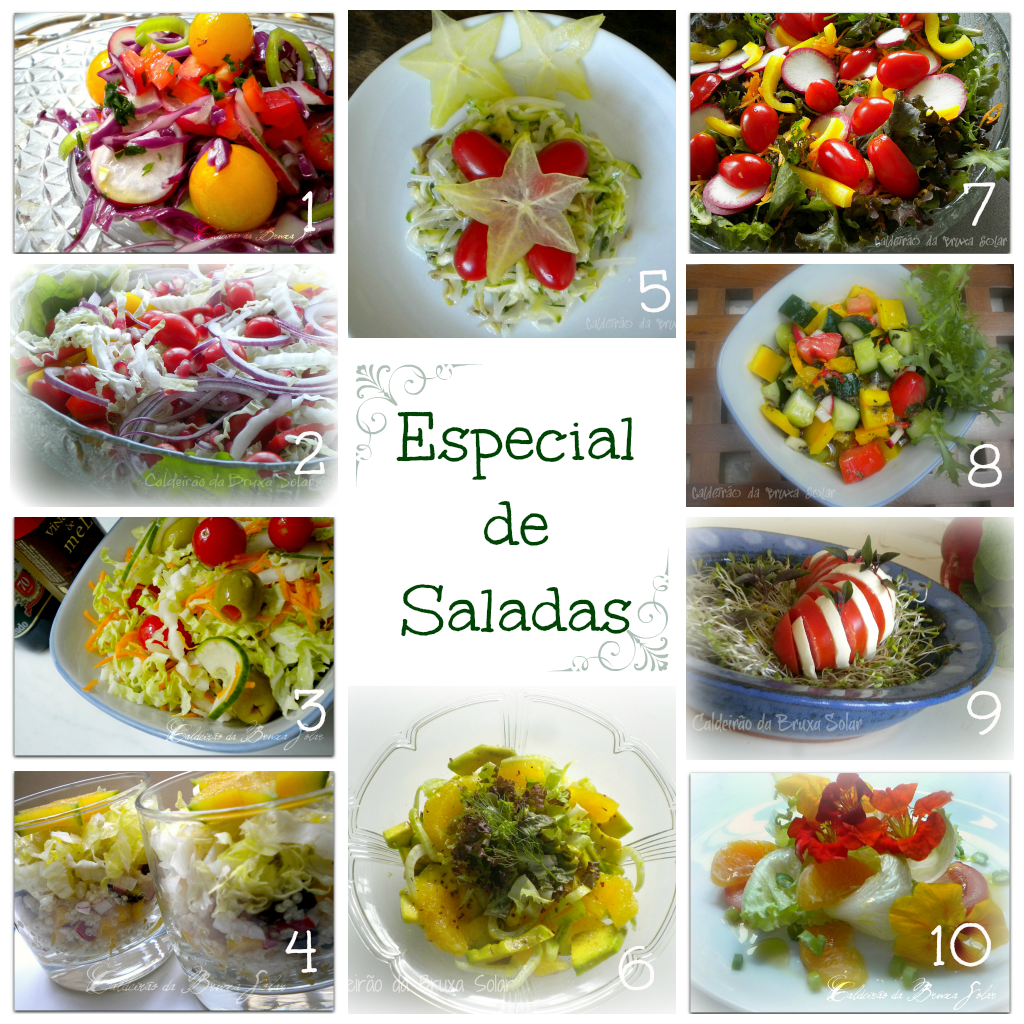 Receitas do Caldeirão : Especial de Saladas