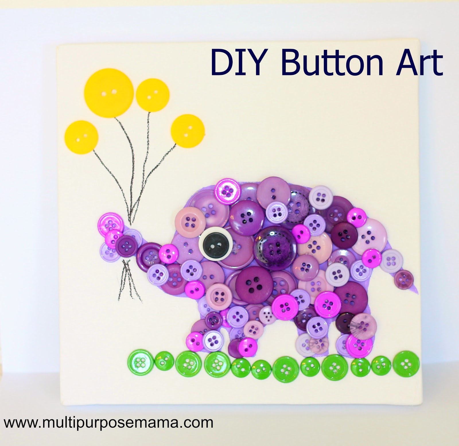 This Happy Life: DIY Button Art