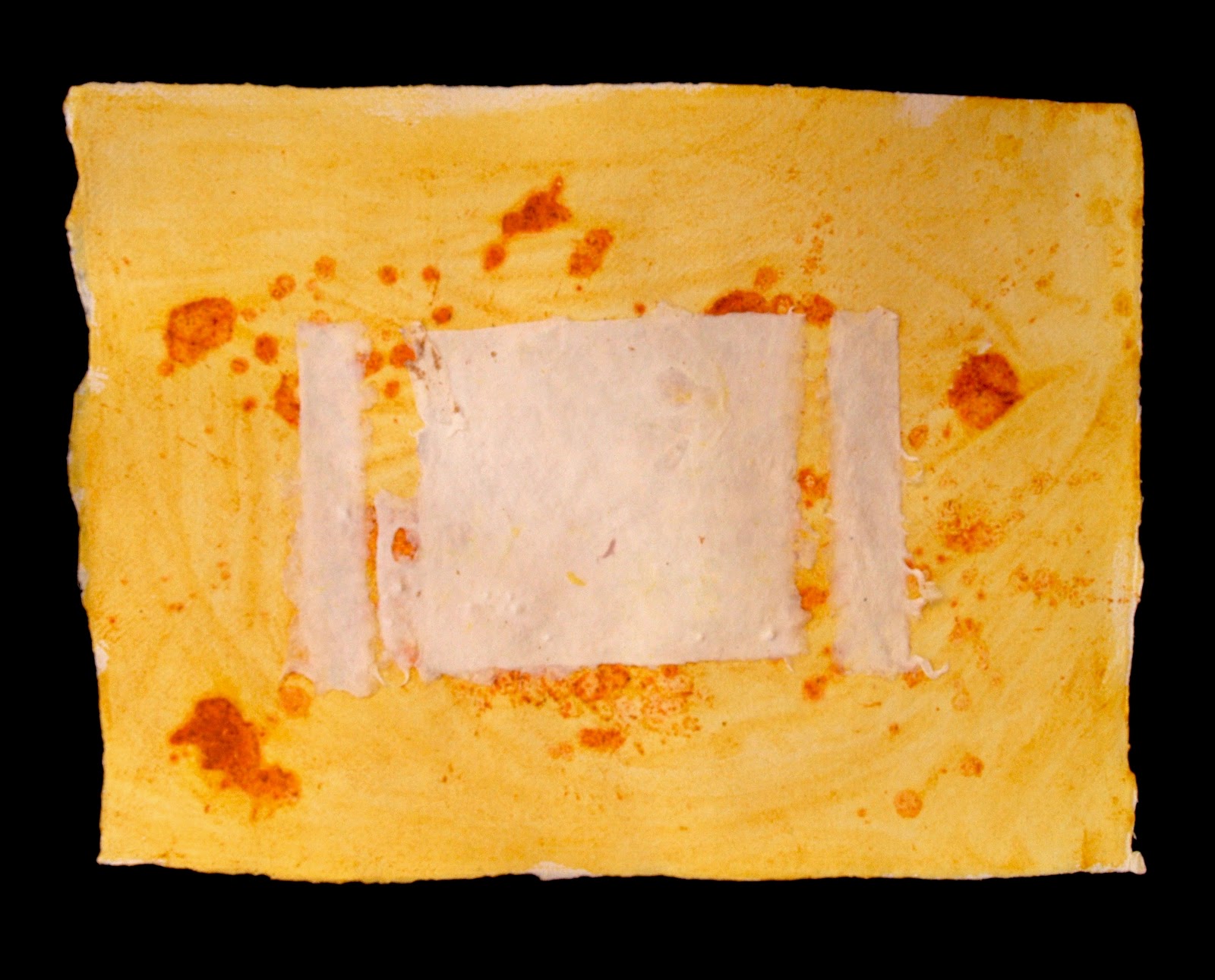 Greg Patch: handmade papers w/colors on Khadi paper