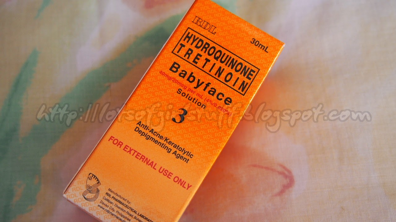Lots of Girl Stuff: RDL Hydroquinone Tretinoin Babyface Solution 3 ...