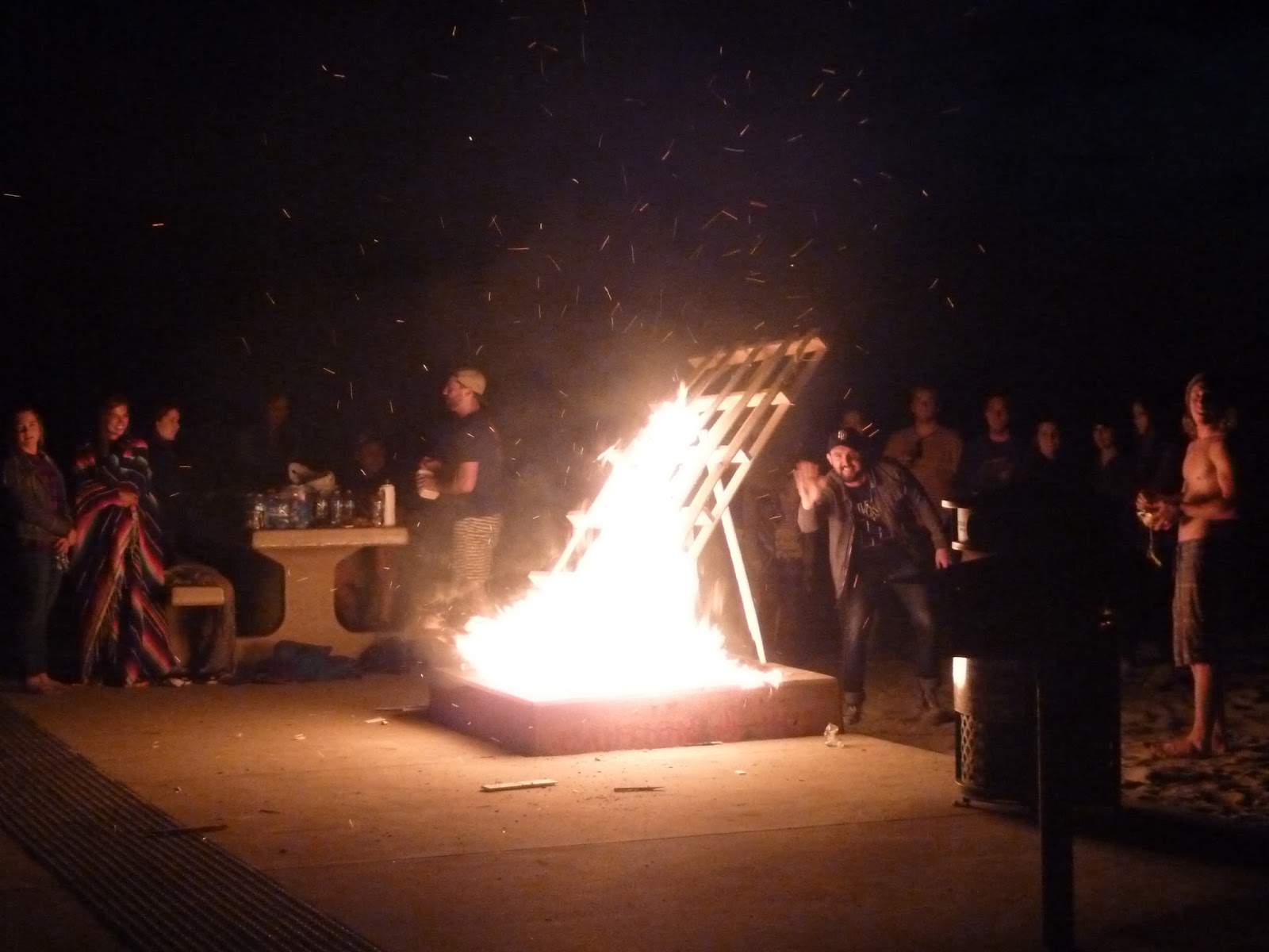 Observations: Bonfire at Moonlight Beach