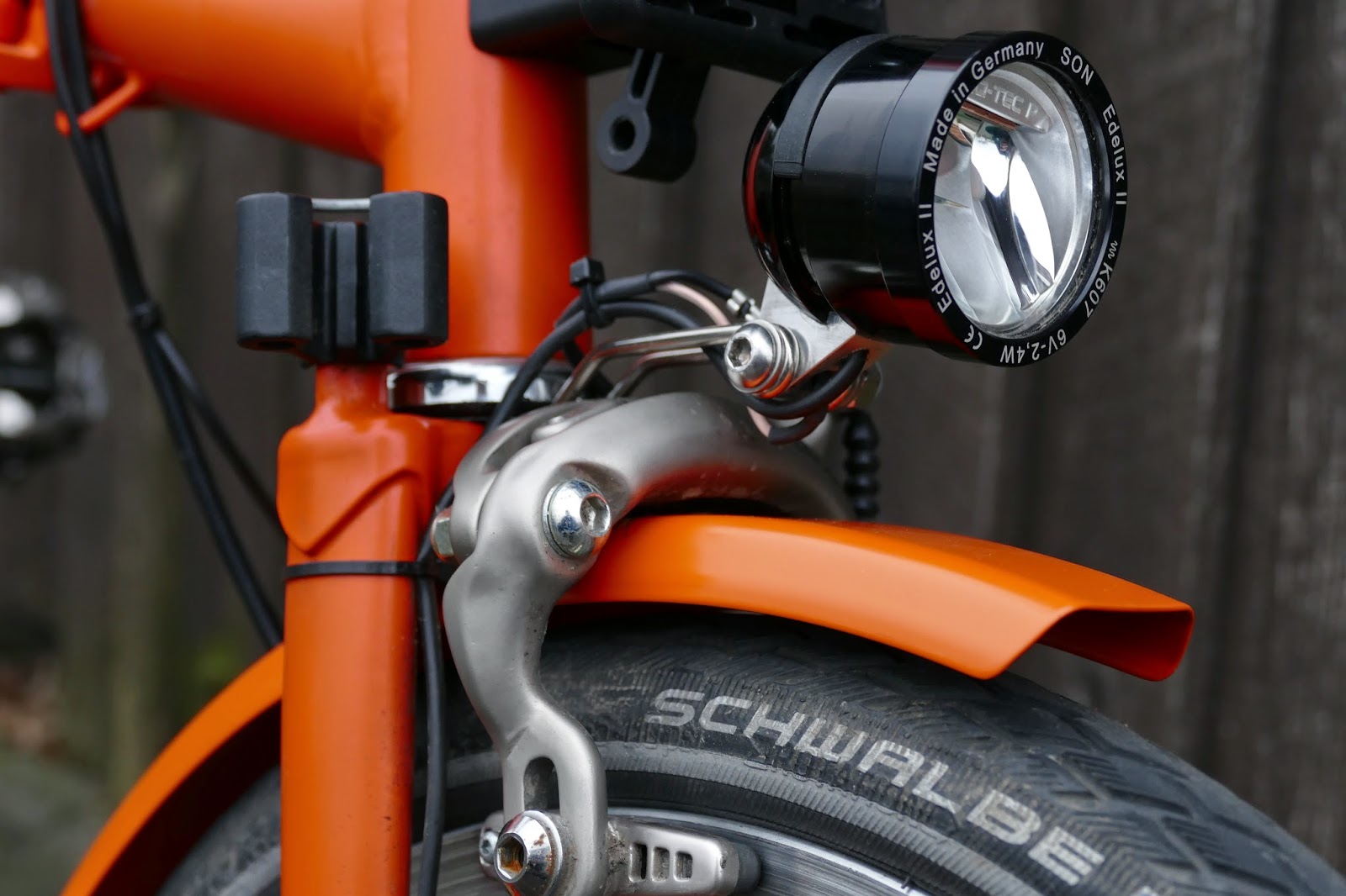 My Orange Brompton: Brilliant Mudguard Solution for your Brompton!