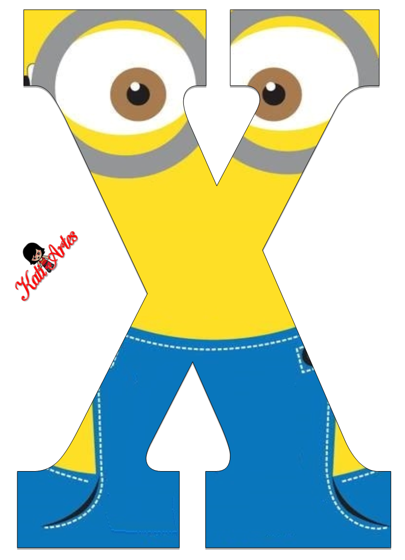Lindo Alfabeto de Minions. - Oh my Alfabetos!