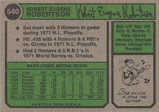 1974 Topps - Pennant Fever: #540 - Bob Robertson