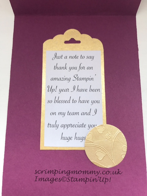 scrimpingmommy: Good friends ..... card with removable sentiment inside