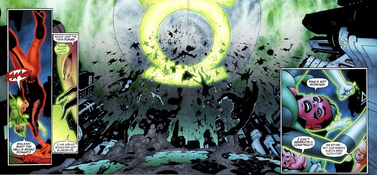 In a literal war of the worlds: Mogo (DC Comics) vs Ego (Marvel Comics ...
