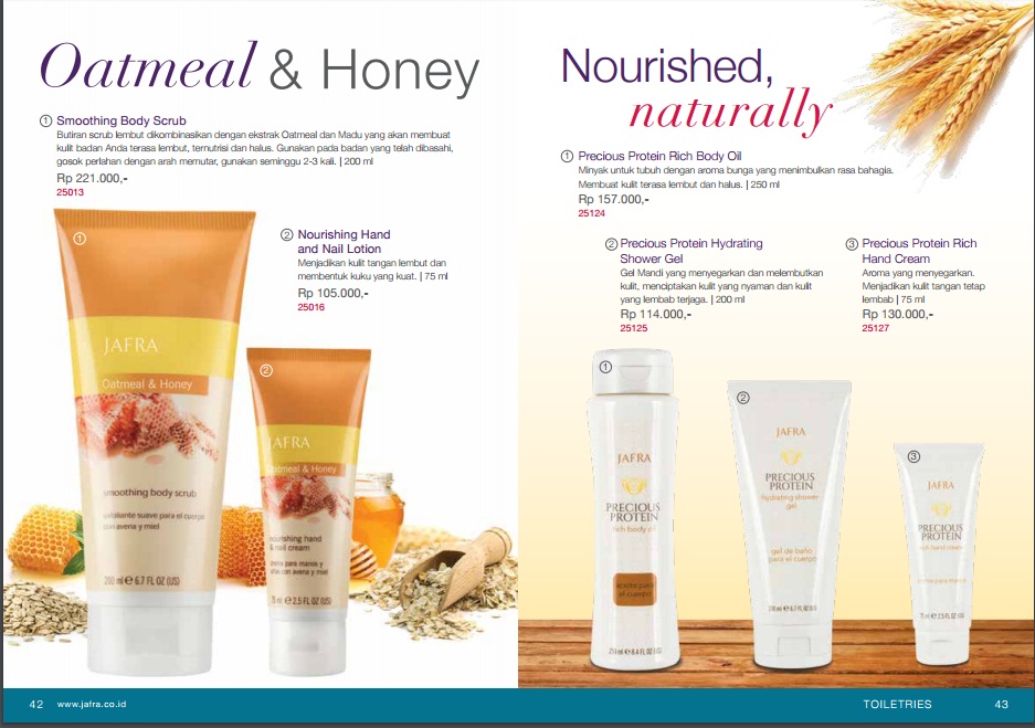 Jafra Oatmeal & Honey Nourished naturally ~ Jafra Kosmetik Bandung