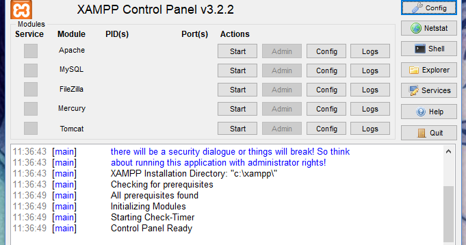 El cuaderno de Agnax: Creación de una BD y tabla con XAMPP