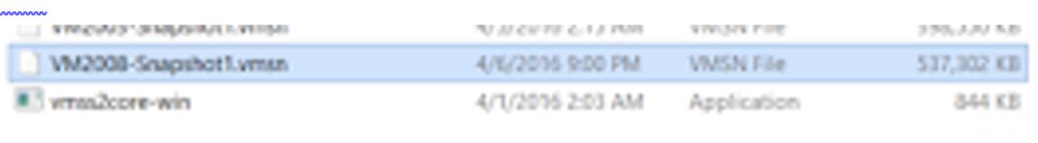 Generating Full,kernel dump from VMware Virtual Machines