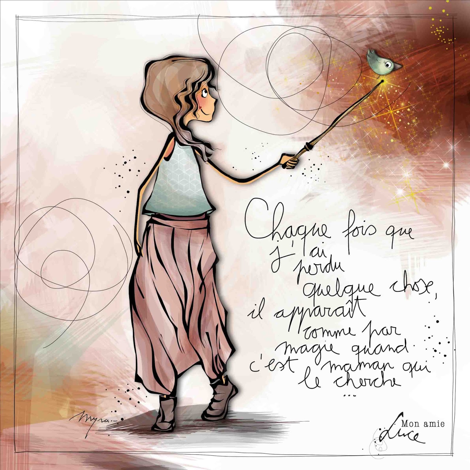 MYRA & les couleurs ...: mon amie "LUCE"