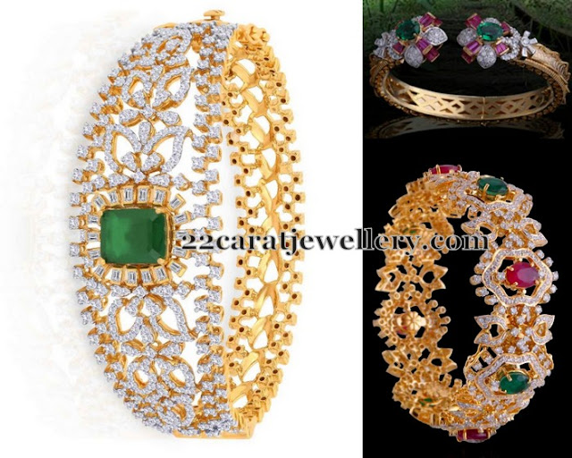 Royal Look Diamond Kada Designs - Jewellery Designs