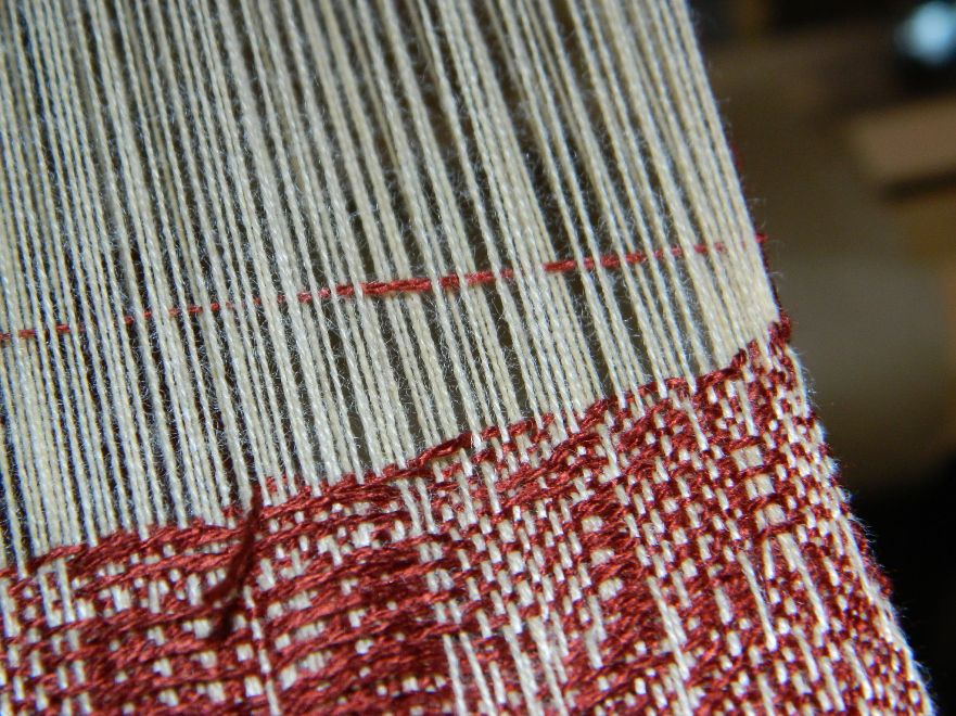 WEAVING FOR FUN: Ending and Starting Weft