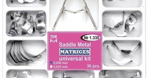 Dental Saddle Contoured Metal Matrices Matrix with Springclip