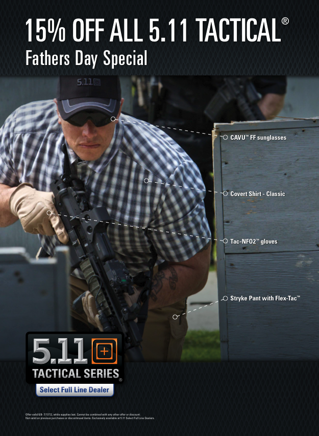 Redondo Design: 5.11 Tactical Father's Day Ad - Signature Stores