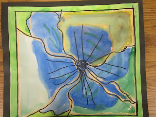 Lesson Plans: Watercolor Crayon Resist Flowers