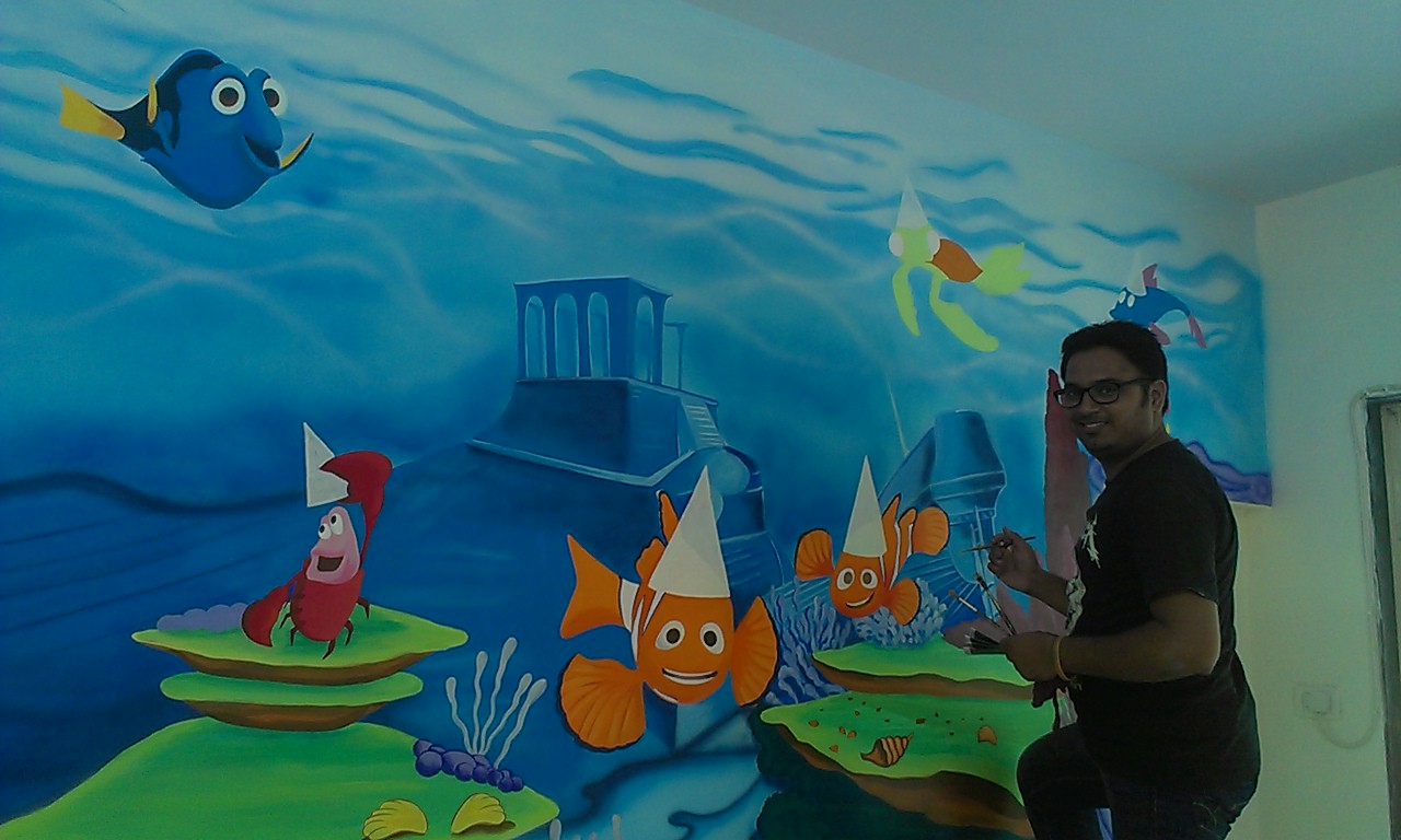 SCHOOL KIDS CLASSROOM WALL PAINTING KHAR / MAHIM / MUMBAI