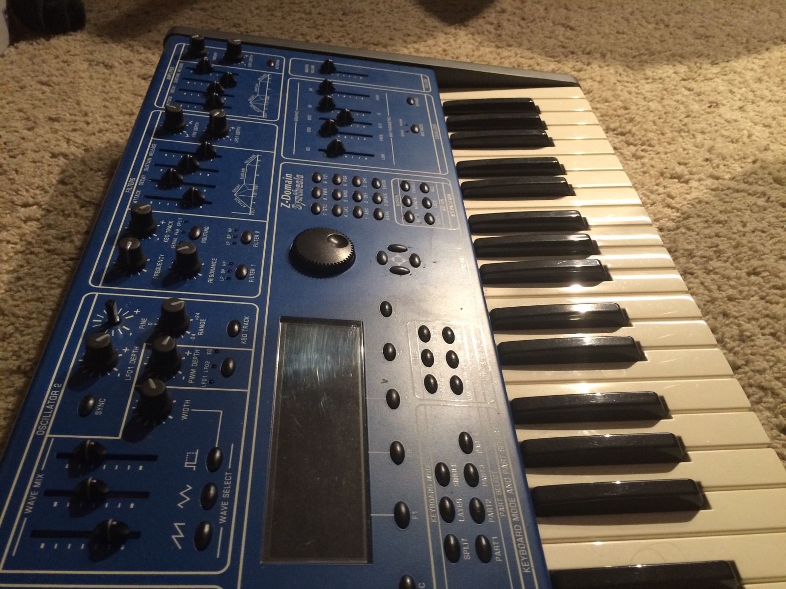 MATRIXSYNTH: Derek Sherinian's Oberheim OB-12 Synthesizer For Sale