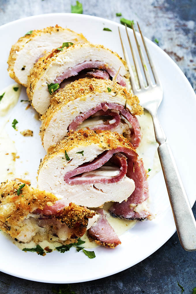 CORDON BLEU WITH DIJON CREAM SAUCE