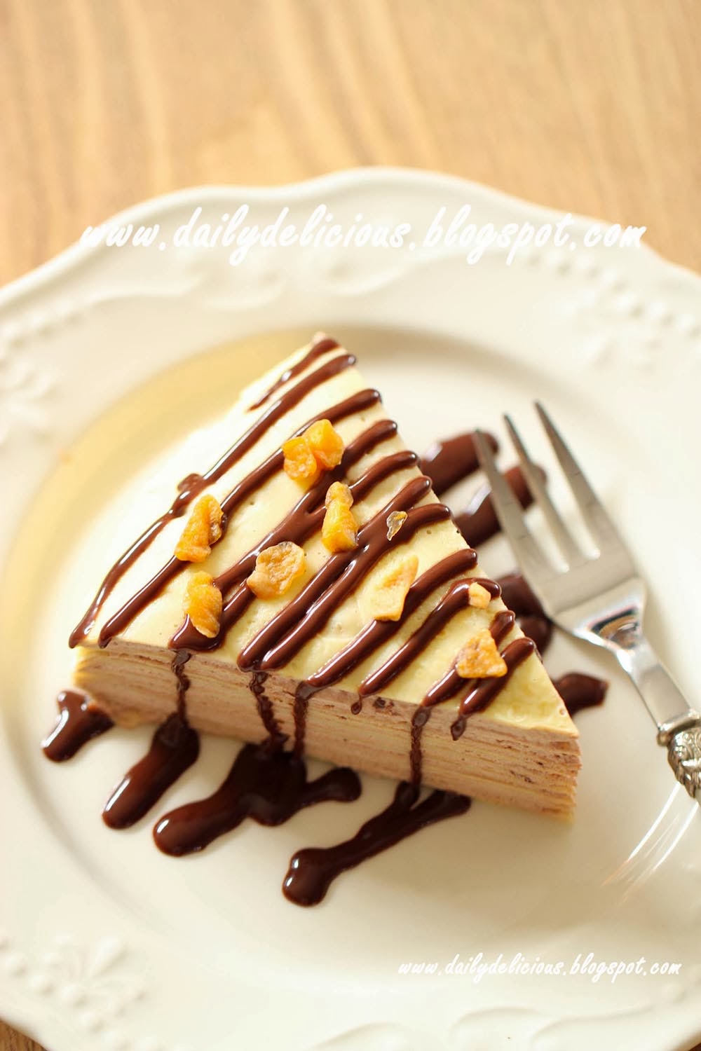 dailydelicious thai: Easy Cocoa Crepe Cake: Let me have some peaceful ...