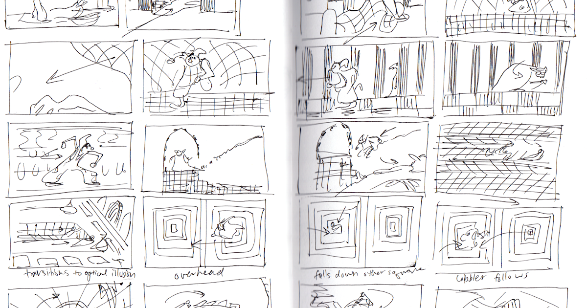 Bagel: Chase Scene Storyboards