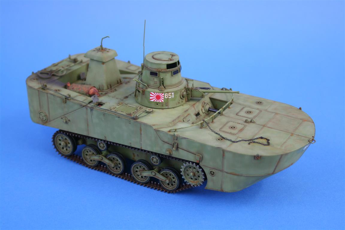 Houston Armor Club (HAC): Dragon IJN Type 2 (Ka-Mi) Amphibious Tank