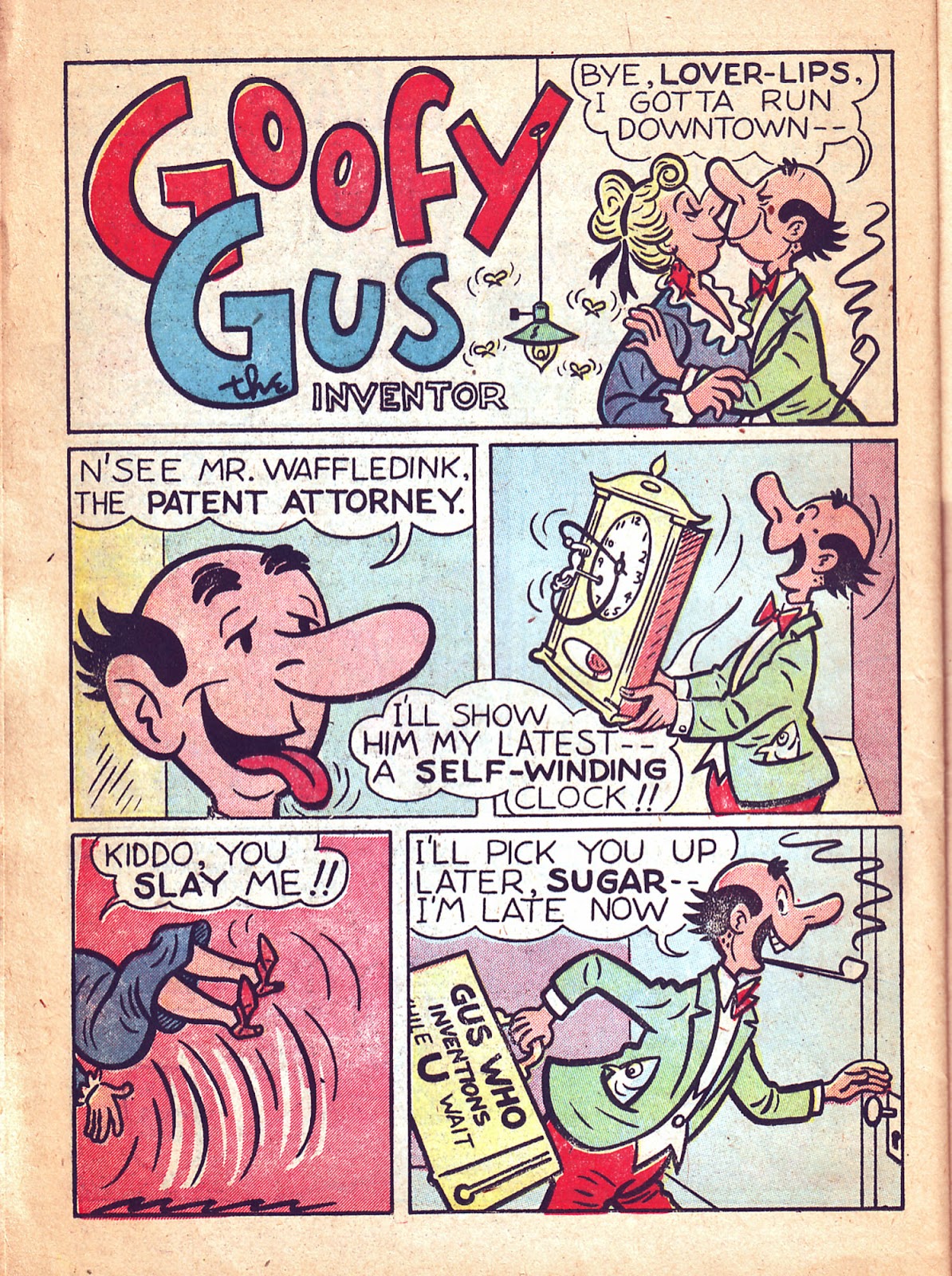 Four-Color Shadows: Goofy Gus the Inventor-1948