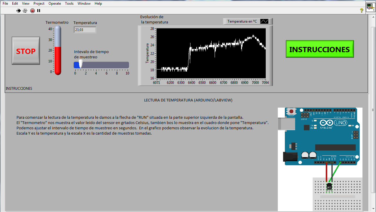 Práctica - Arduino + LabView