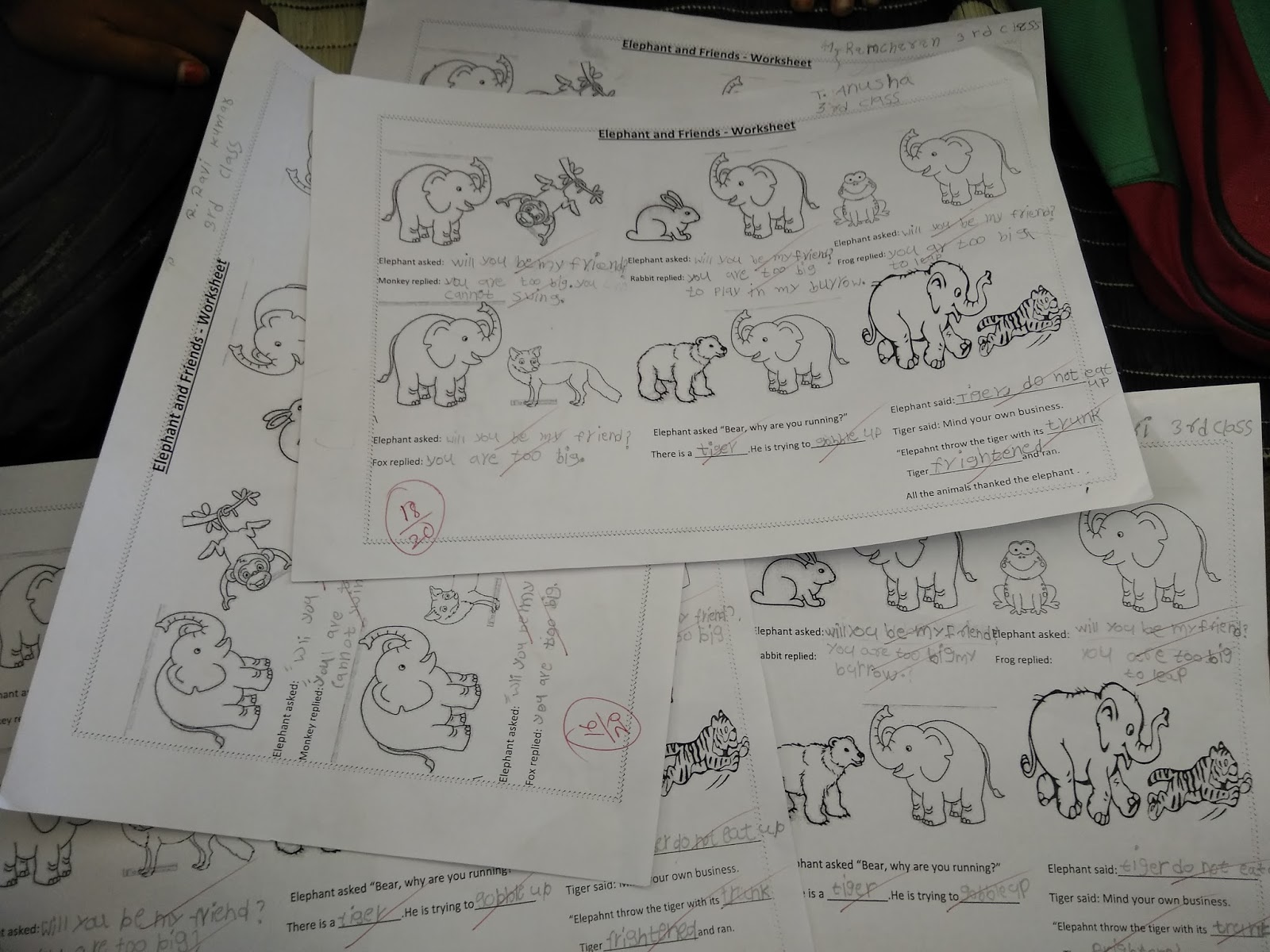 Innovative Story Wheel -"The Elephant and Friends"