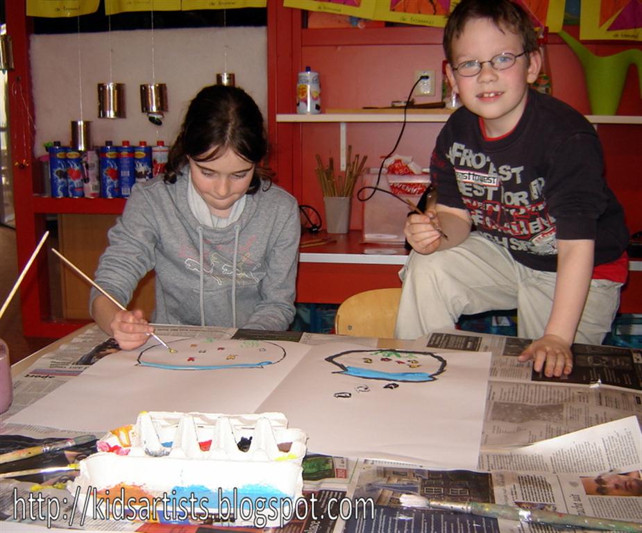 Kids Artists: Painting while listening to classical music