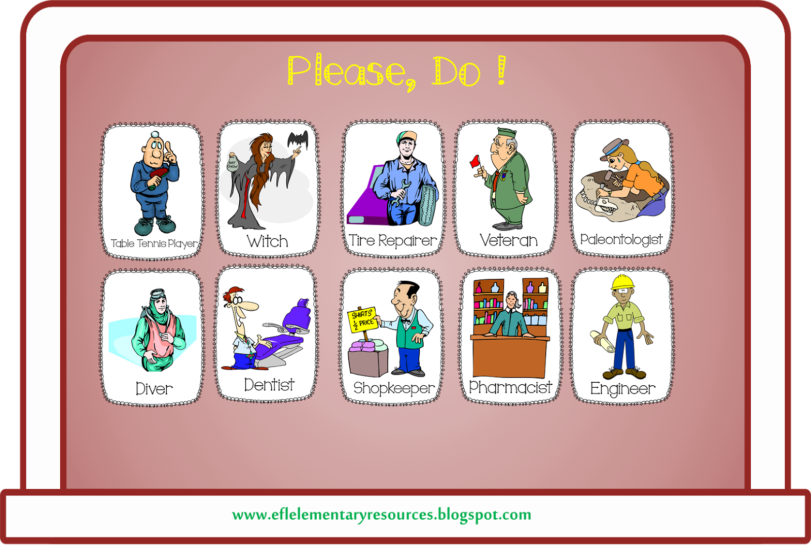 EFL Elementary Teachers: Community Helpers, Jobs and Occupations