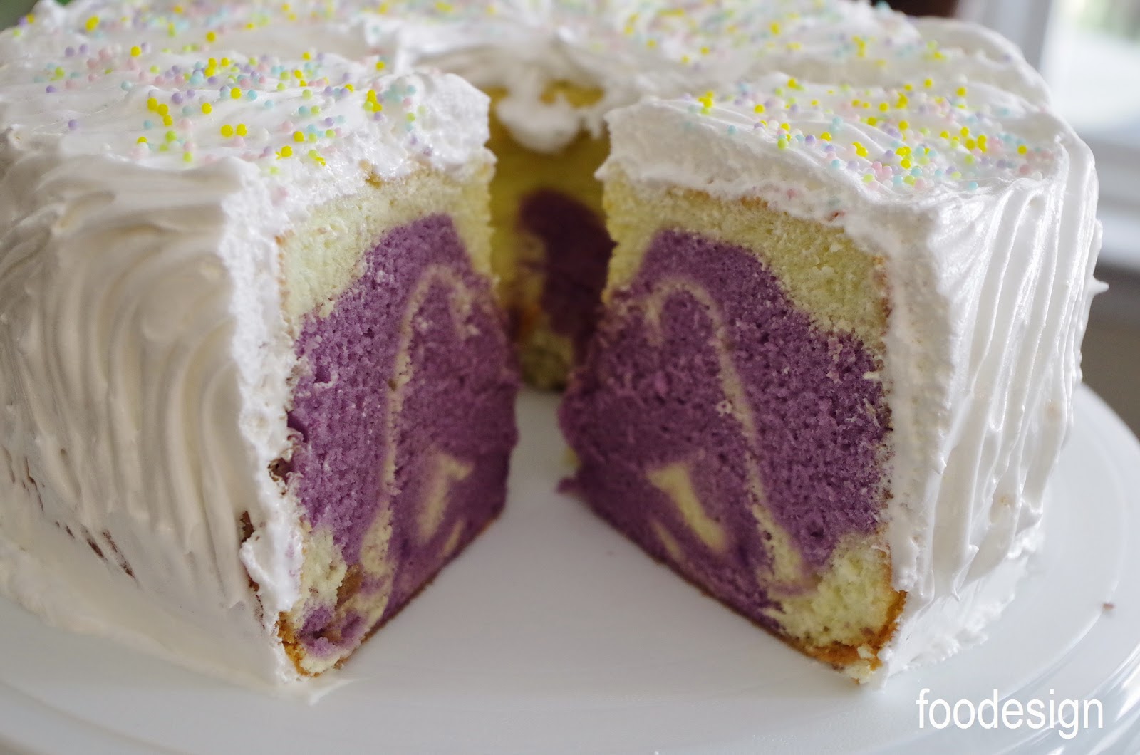 foodesign: ube pandan birthday cake